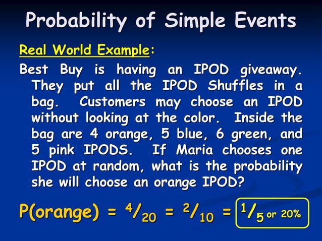 01_Probability of Simple Events.ppt