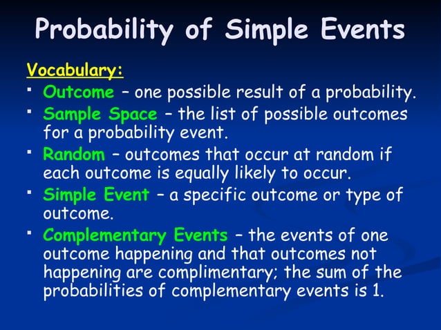 01_Probability of Simple Events.pptx math 10 | PPTX