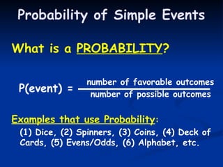01_Probability of Simple Events.pptx math 10 | PPTX