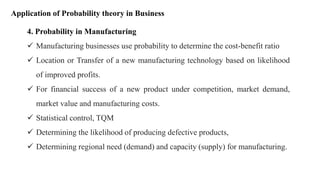 Probability theory in business management | PPTX