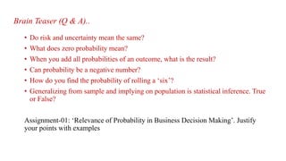 Probability theory in business management | PPTX