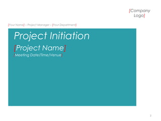 PMP - Project Initiation Template for Professionals | PPT