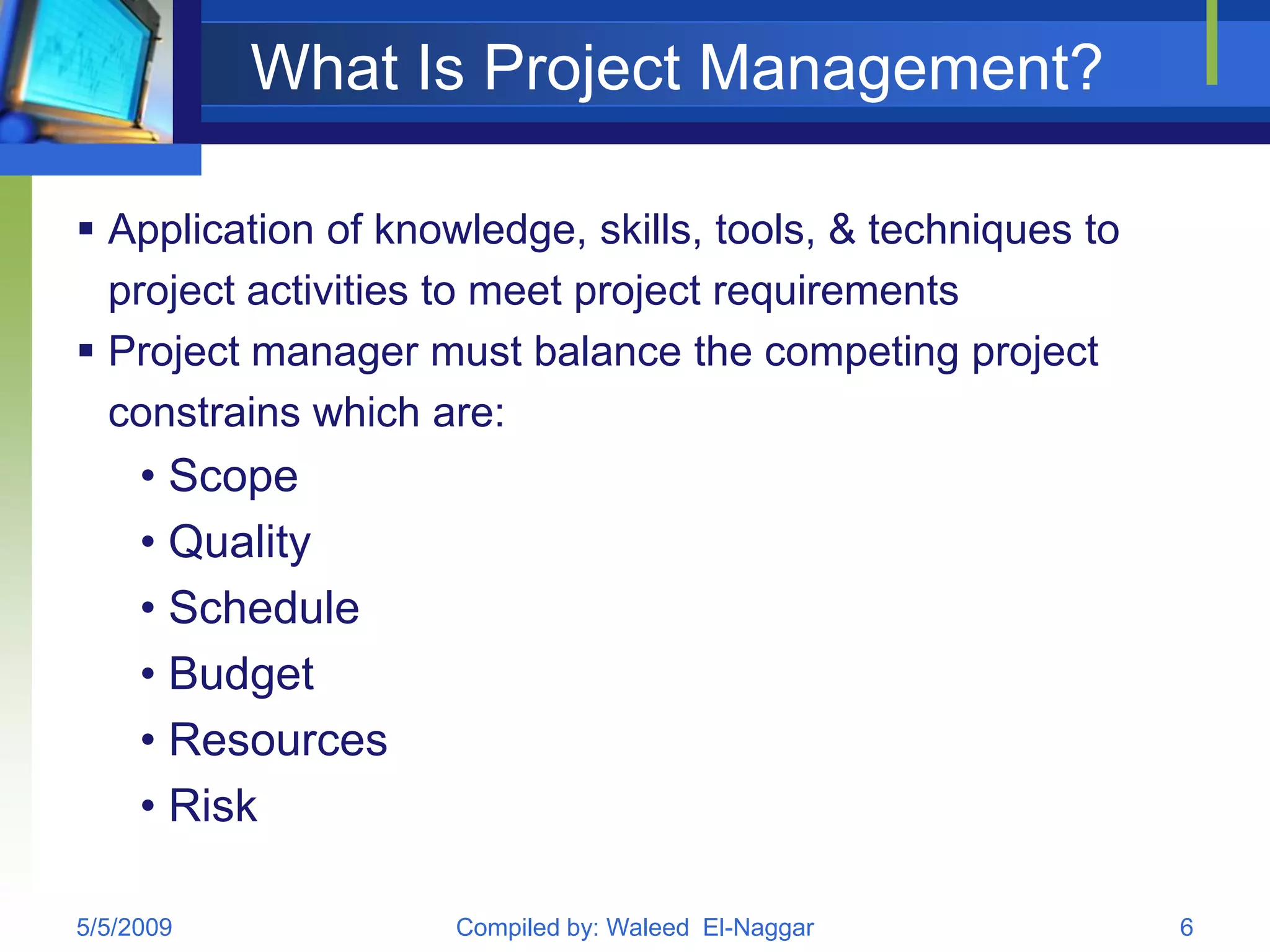 01 project management framework | PDF