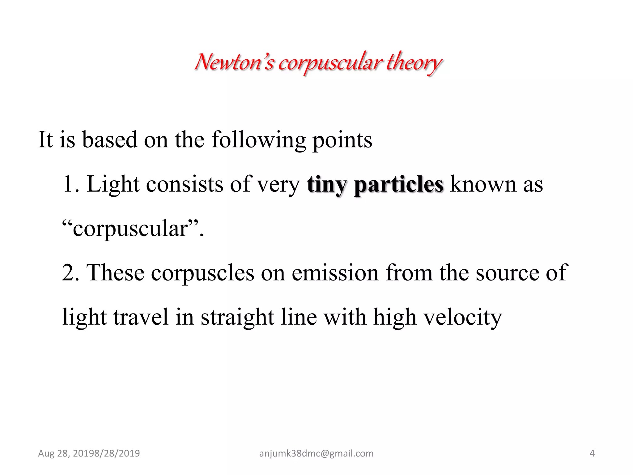 01 properties of light | PPTX
