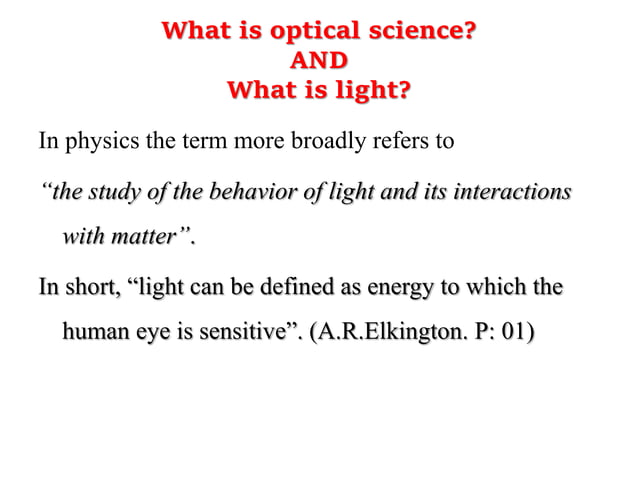 01 properties of light | PPT
