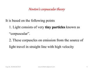 01 properties of light | PPTX