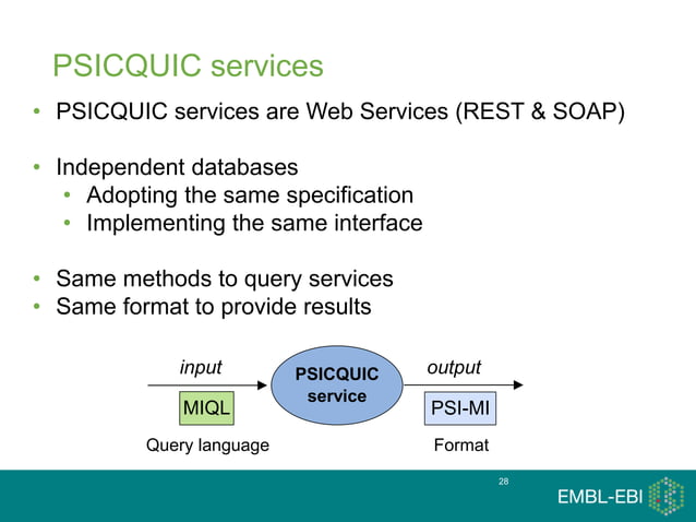 PSI-MI standards and PSICQUIC | PPTX | Databases | Computer Software ...