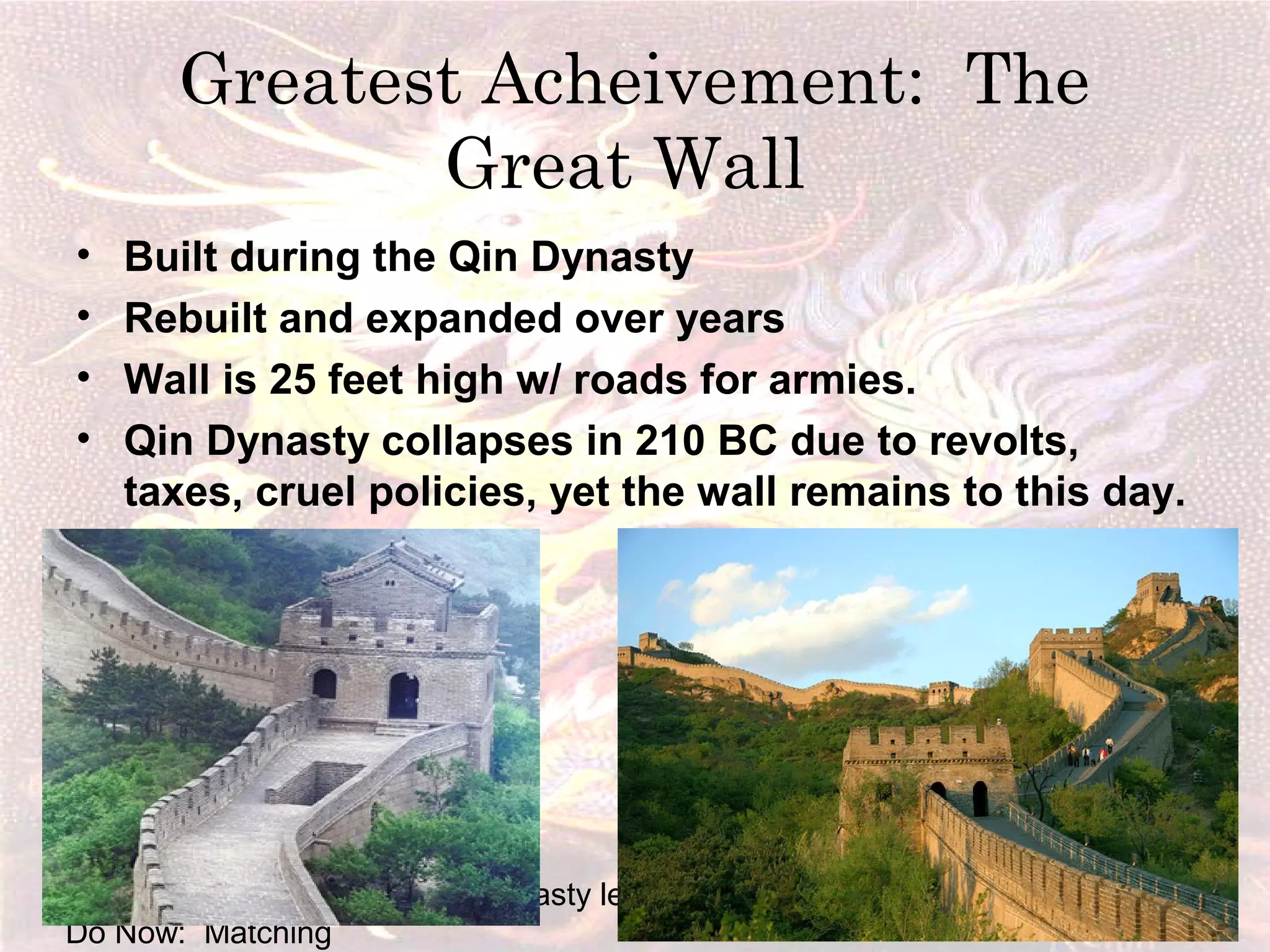 01 qin dynasty | PPT | Genealogy and Ancestry | Hobbies & Interests