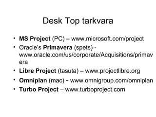 Projektijuhtimise raamistik | PPT