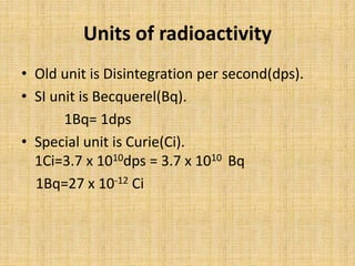 01 radiation and its units | PPTX
