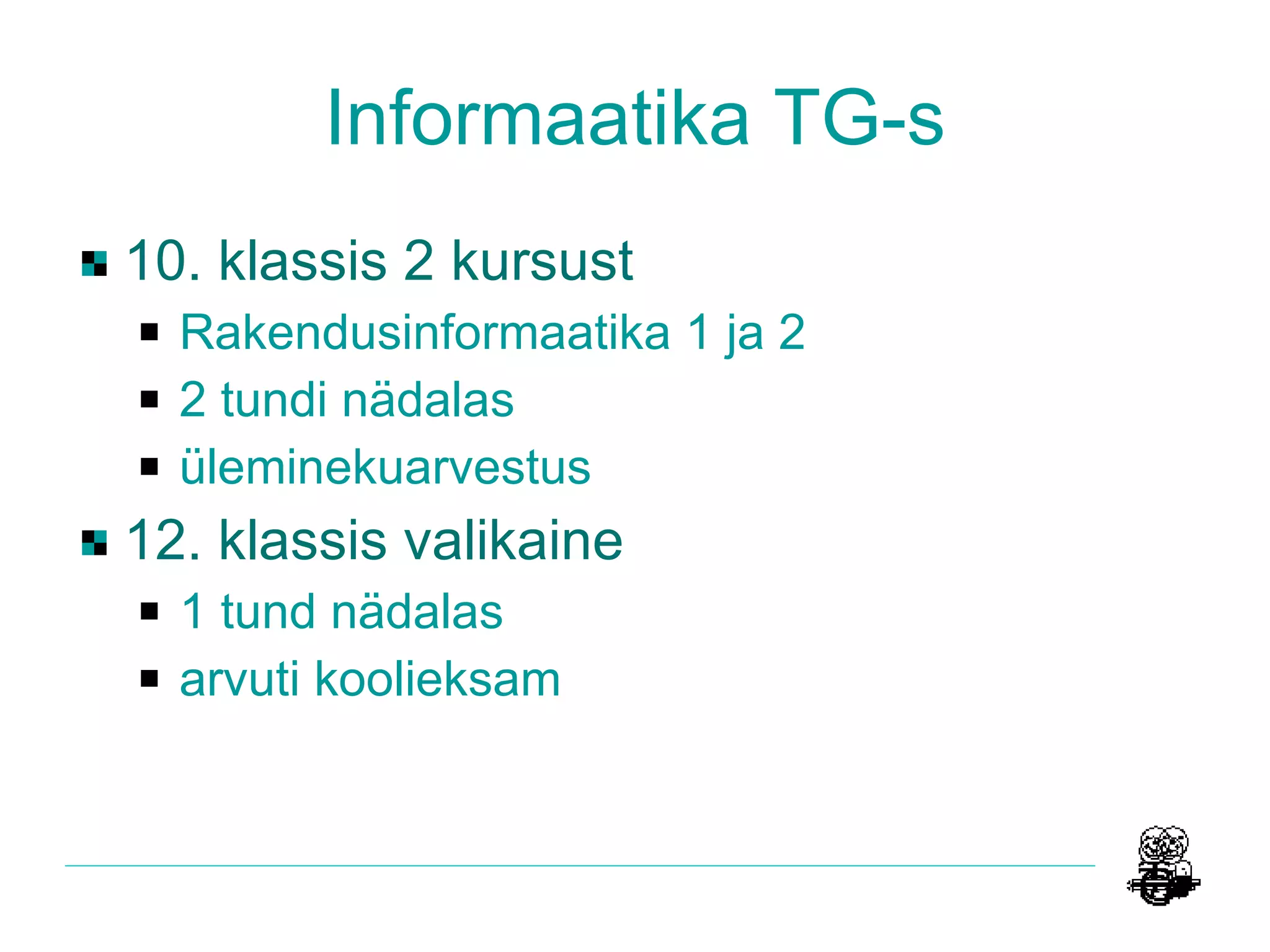 Sissejuhatus 10. klass | PPT