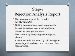 01 reduce reuse and rejection of orders of apparel industry. | PPTX