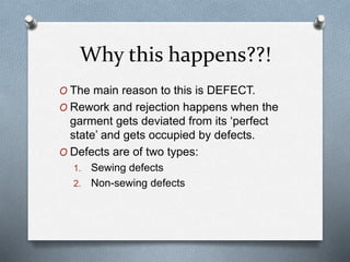 01 reduce reuse and rejection of orders of apparel industry. | PPTX