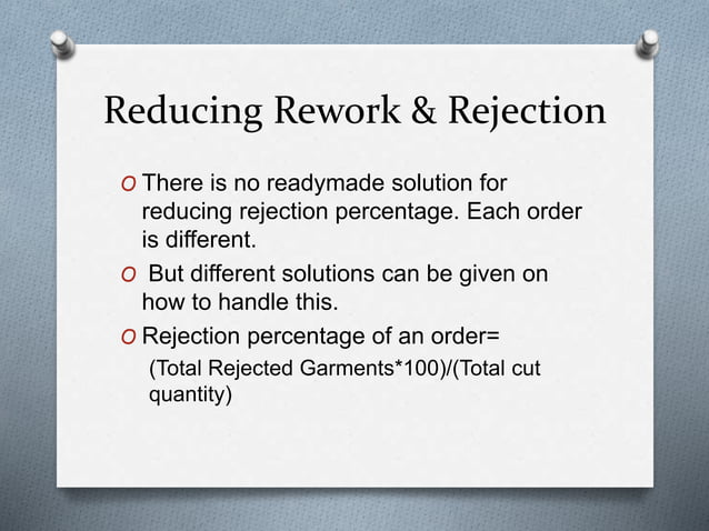 01 reduce reuse and rejection of orders of apparel industry. | PPTX