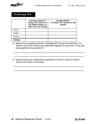 01 relative motion frames of reference | PDF