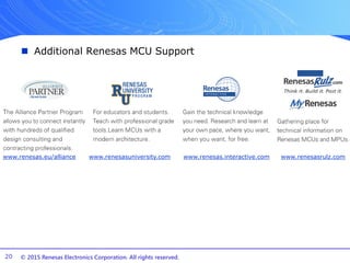 01 renesas MCU 開發環境 | PPT