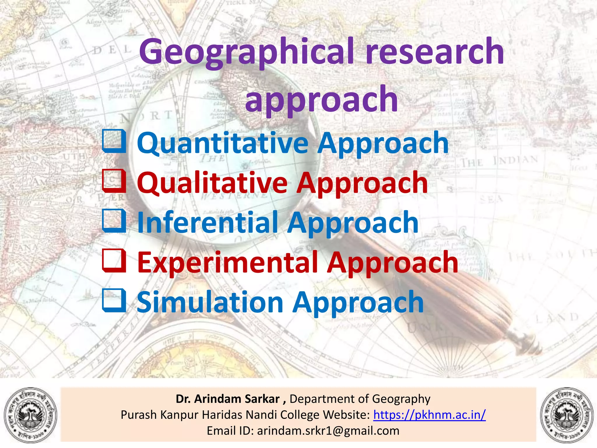 Research in geography | PPTX