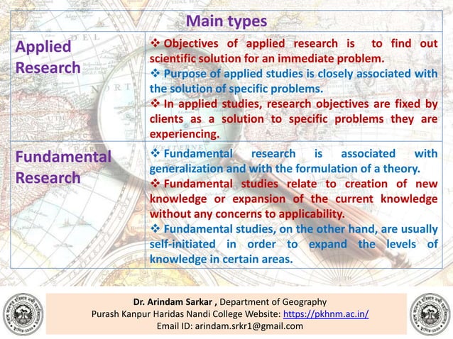 Research in geography | PPTX