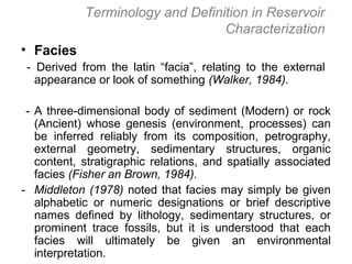 reservoir system and depositional env | PPT