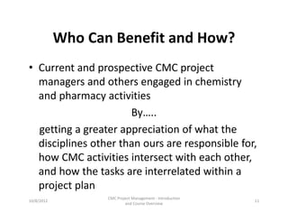 CMC Project Management | PDF