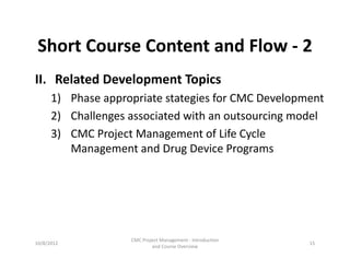CMC Project Management | PDF