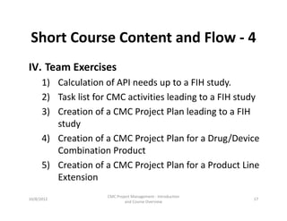 CMC Project Management | PDF