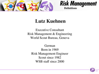 Risk Management Definitions of Terms for Scouting | PPT