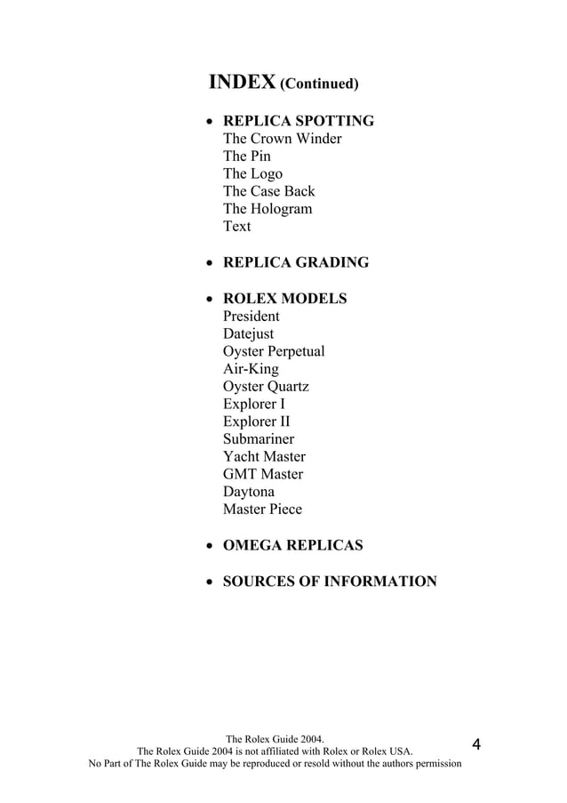 01 Rolex Science: Spotting the Replicas | PDF