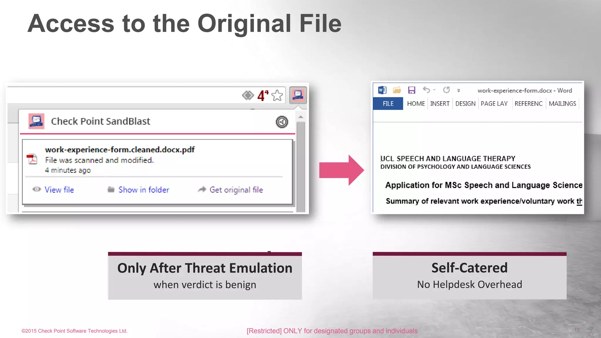Check Point SandBlast and SandBlast Agent | PDF