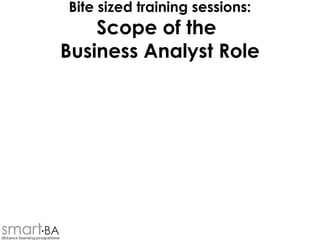 01 scope of the ba role | PPT