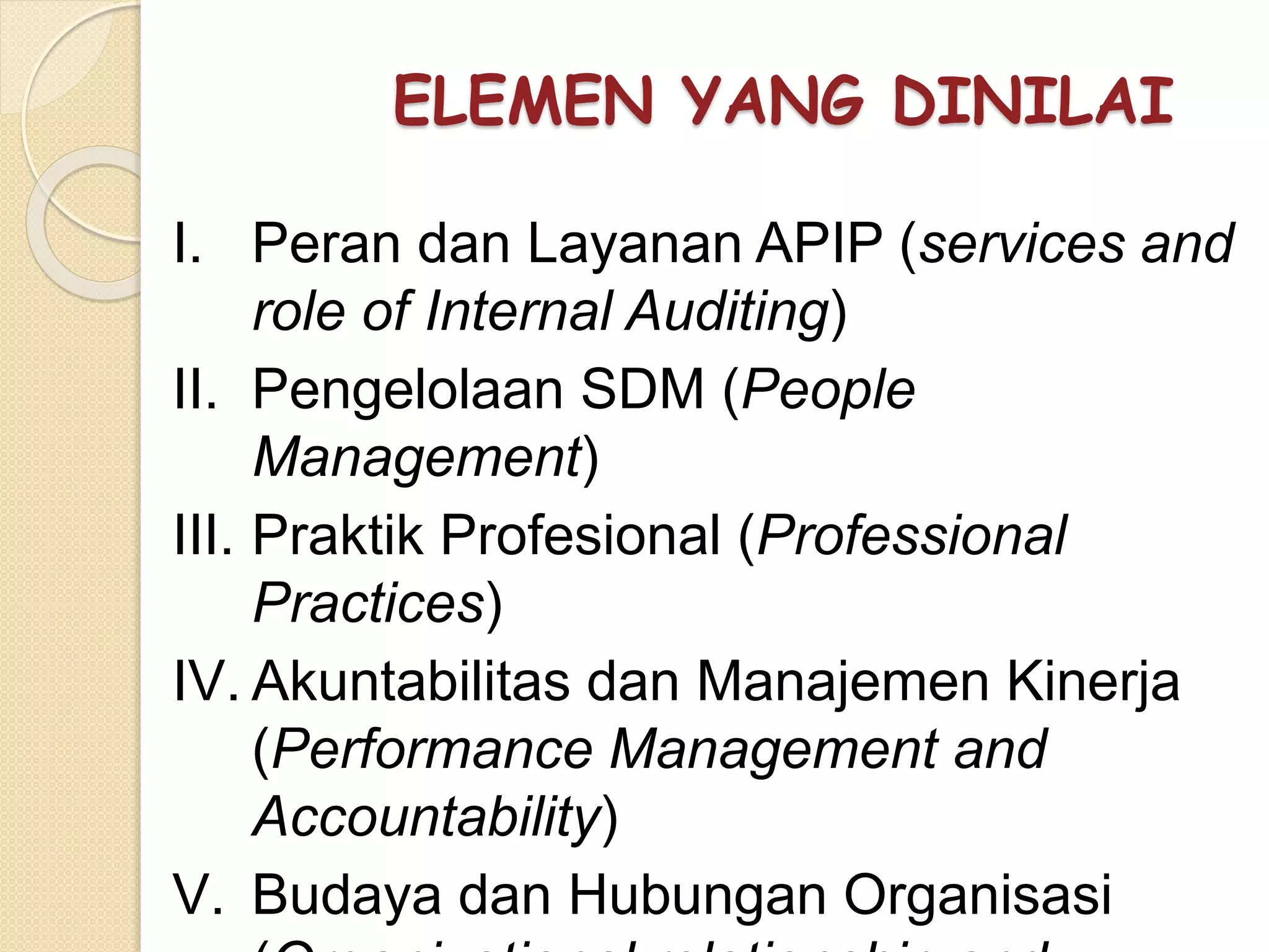 01 self assessment model iacm | PPTX