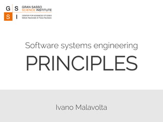 Software systems engineering PRINCIPLES | PPT