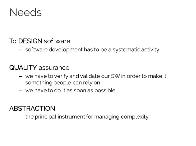 [2015/2016] Software systems engineering PRINCIPLES | PPT