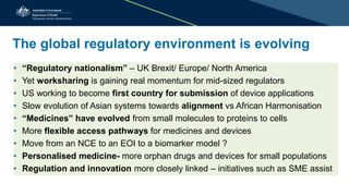Presentation: Regulatory affairs - The Australian and International ...