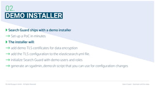 Search Guard Installation Quickstart | Security for Elasticsearch | PPT