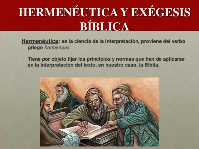 Exégesis y hermenéutica bíblica 1