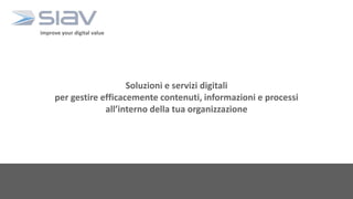Presentazione di Siav Spa | PPT