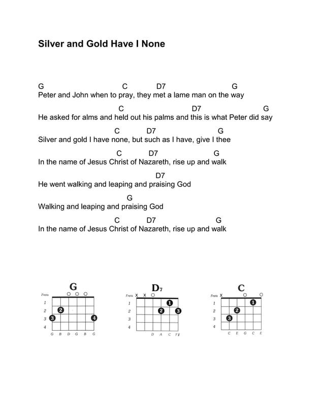 Song "Silver & Gold" | PDF