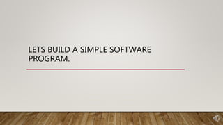 01 simple program | PPT