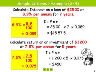 simple interest | PPT