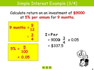 simple interest | PPT