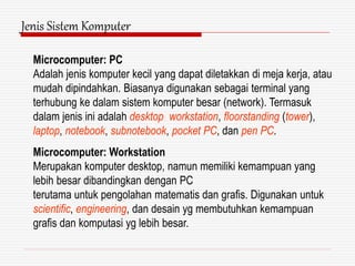 Komputer dan Sistem Komputer Bagian Pertama | PPT