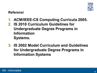 01 slide rn - posisi kurikulum sistem informasi dalam acmieee-cs computing curricula | PPT