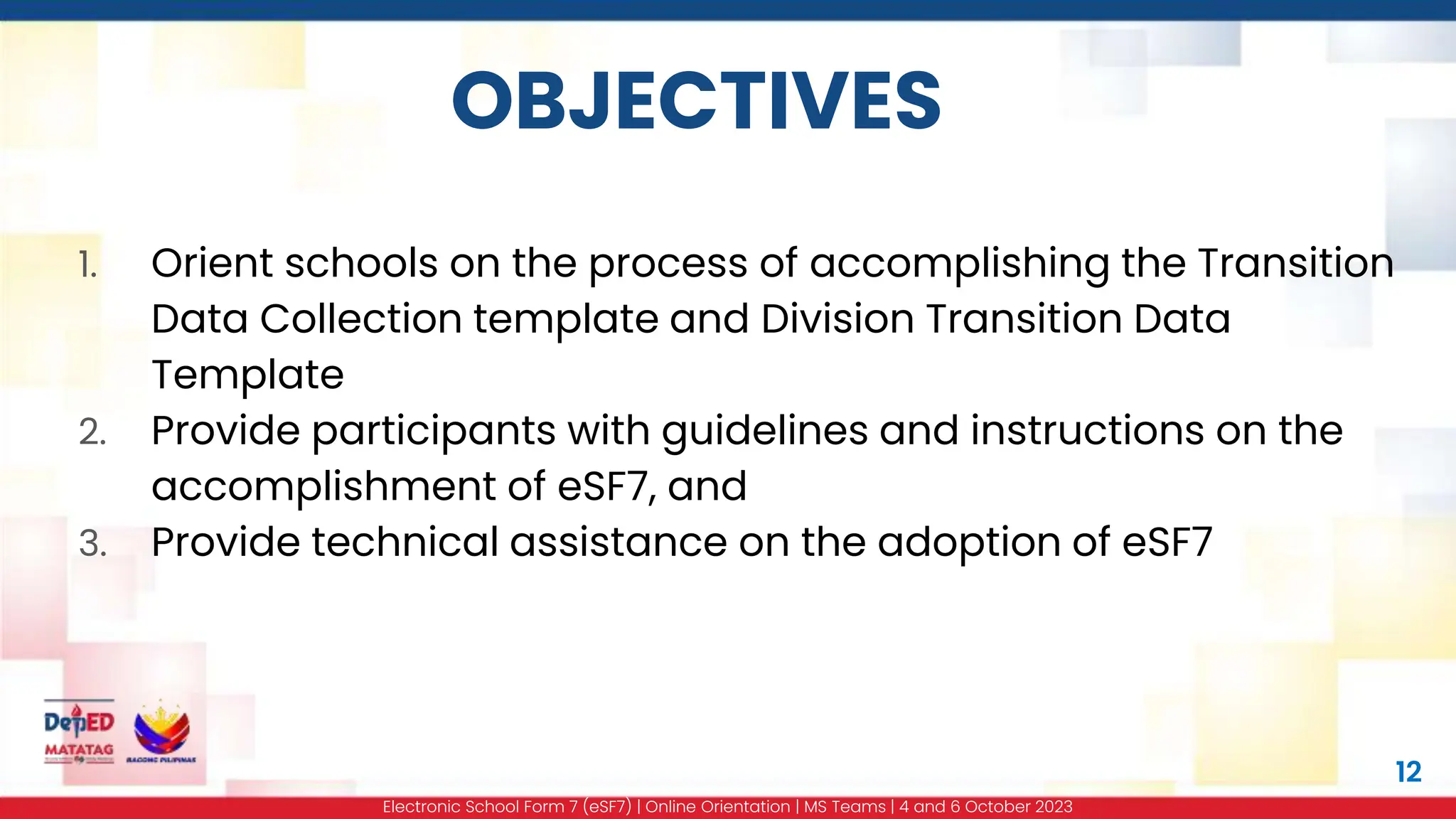 01 Slides - Div. Transition Data and eSF7 Orientation.pptx