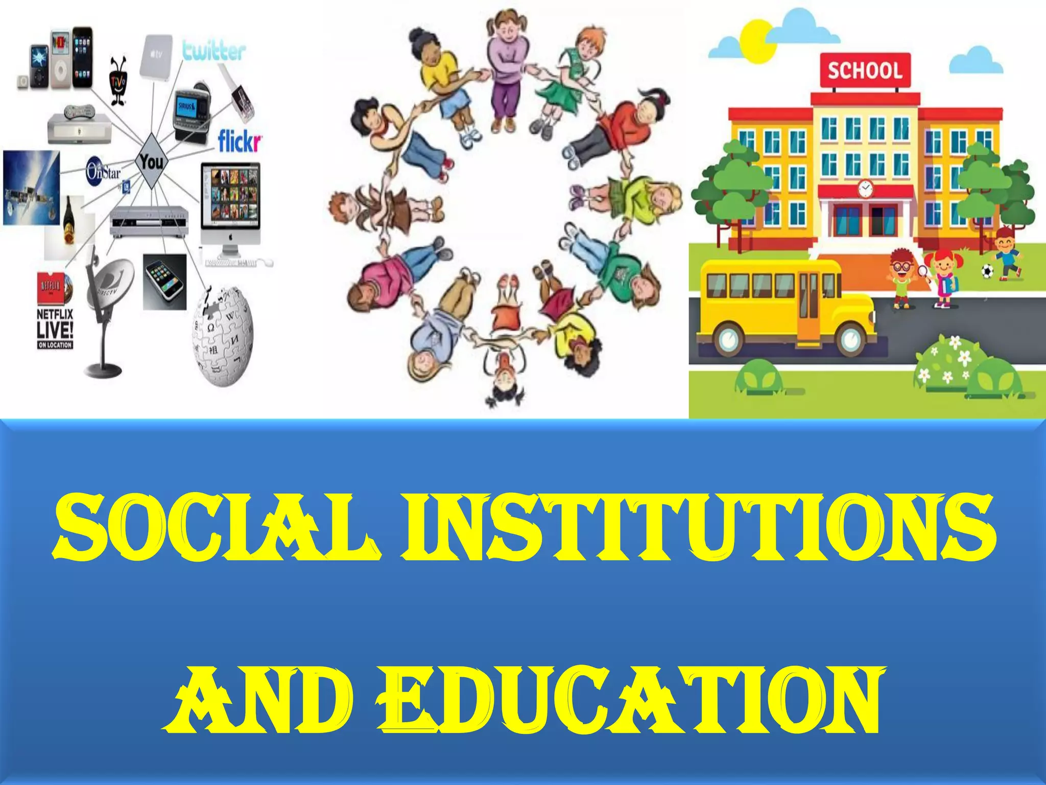 Social Institutions and Education | PDF