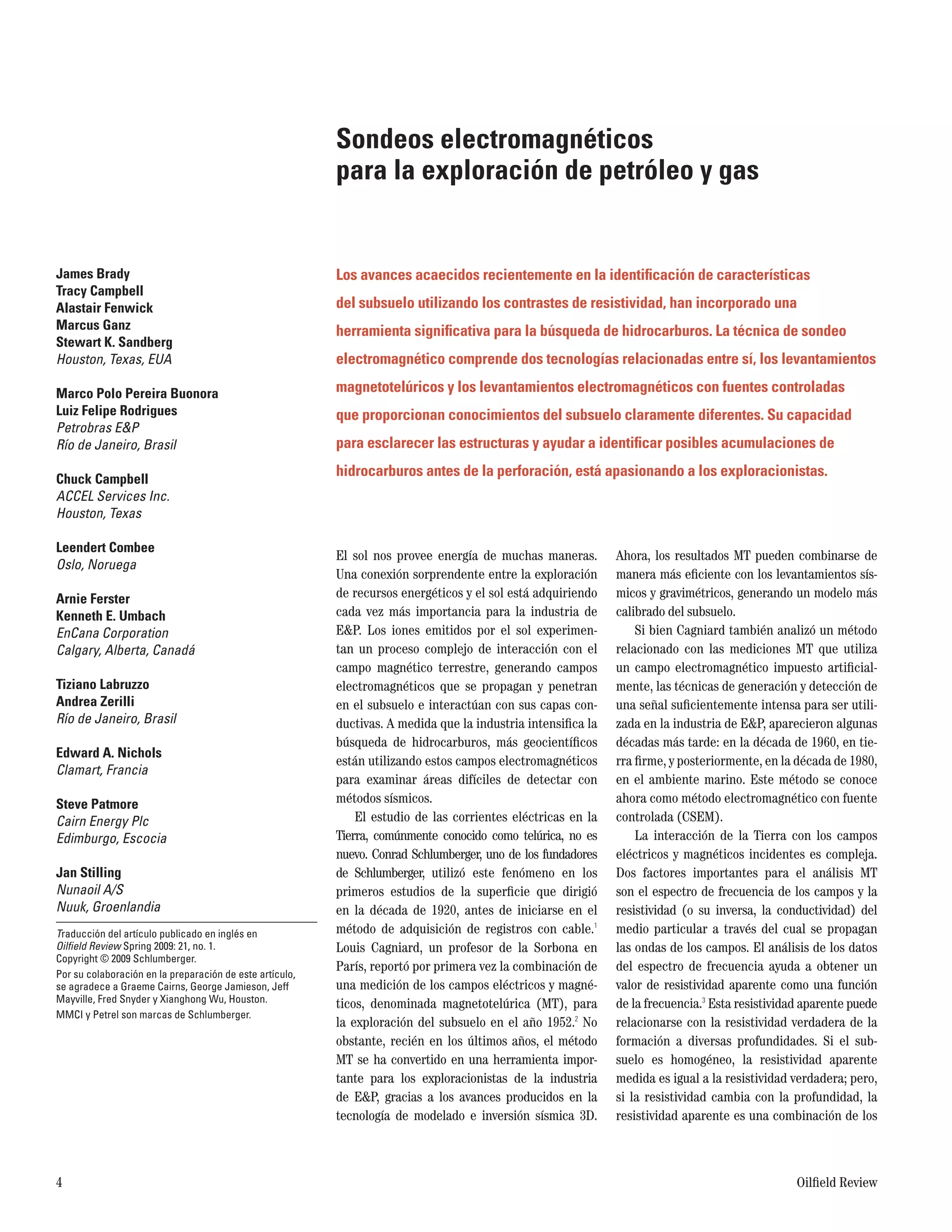 01 sondeos electromagneticos | PDF