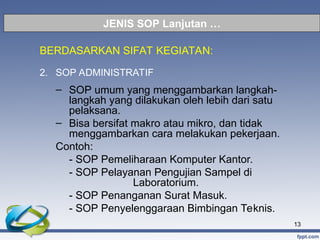 1Standar Operasional Prosedur Review PPT | PPT