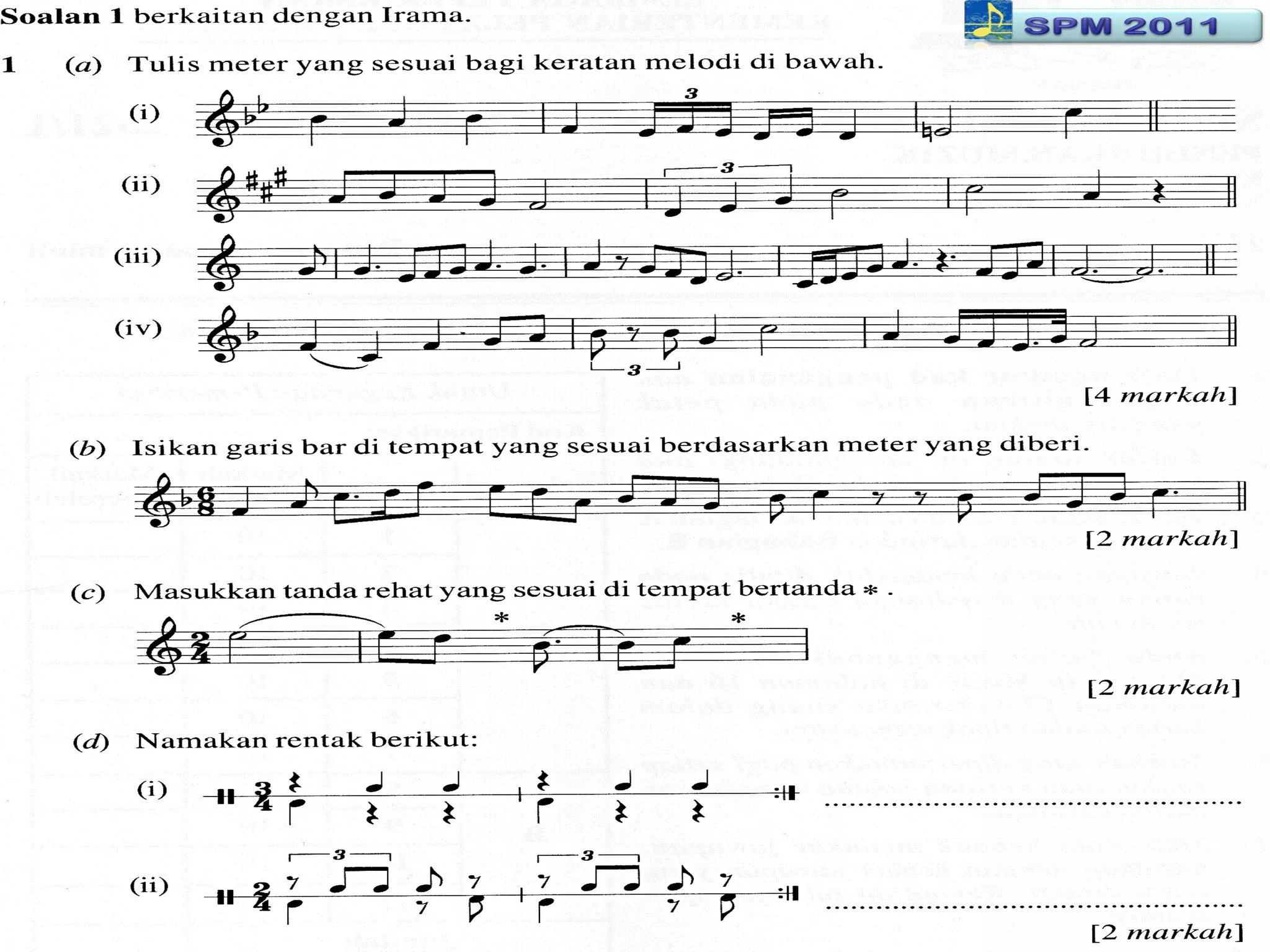 Bank Soalan Muzik SPM_Meter | PPT