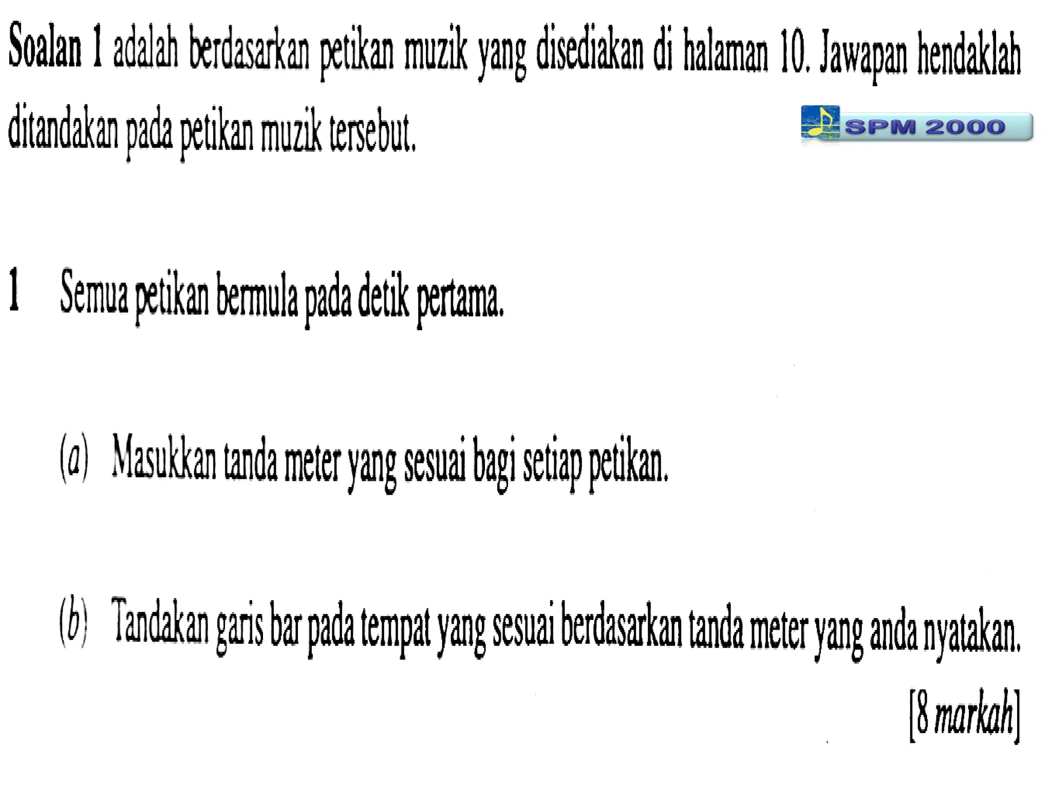 Bank Soalan Muzik SPM_Meter | PPT