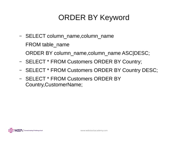 SQL - RDBMS Concepts | PDF | Databases | Computer Software and Applications